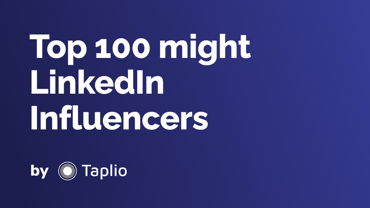 The 100 Best Linkedin Influencers about might